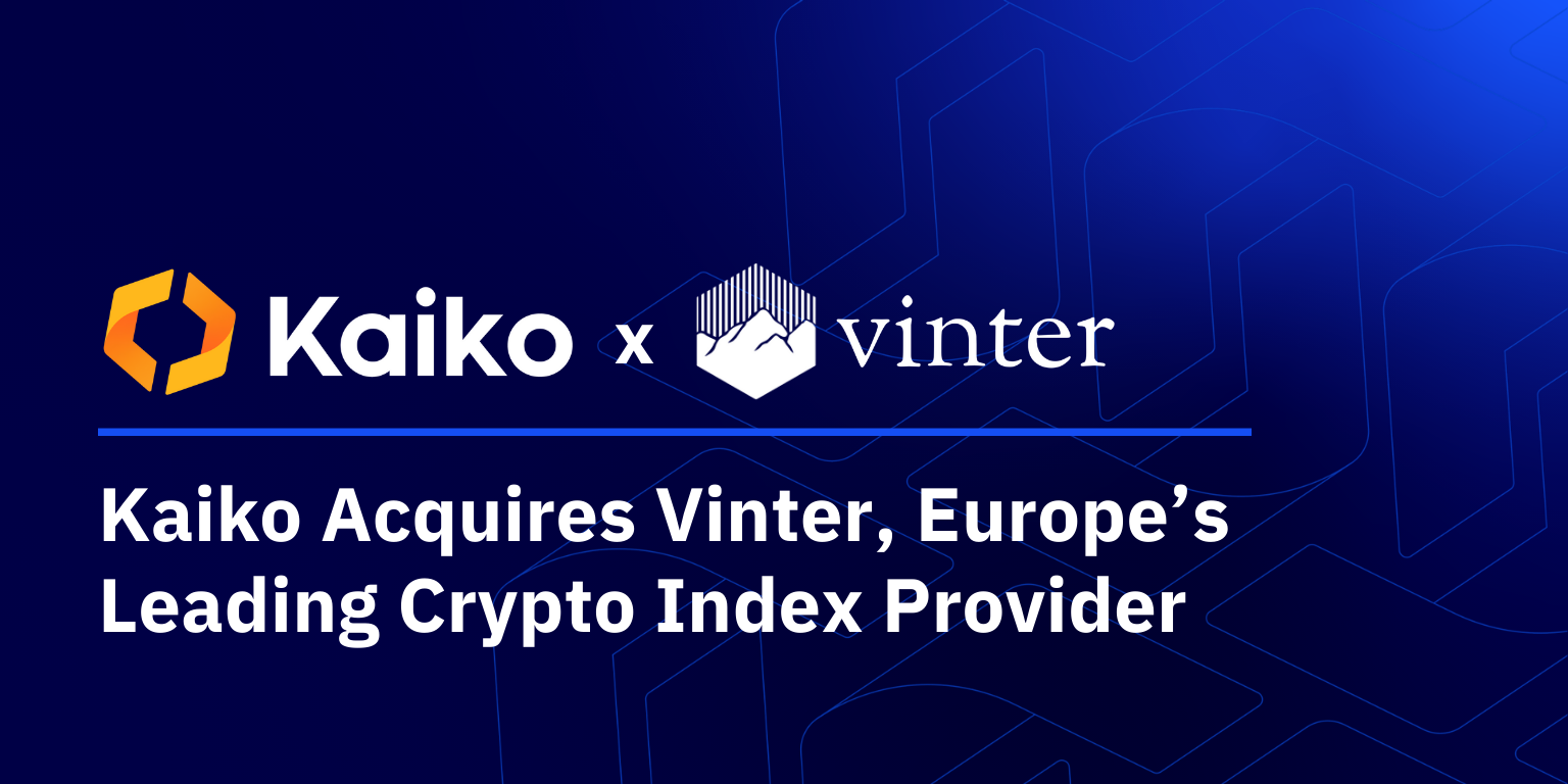 Kaiko Acquires Vinter, Europe’s Largest Index Provider for ETP Issuers - Kaiko